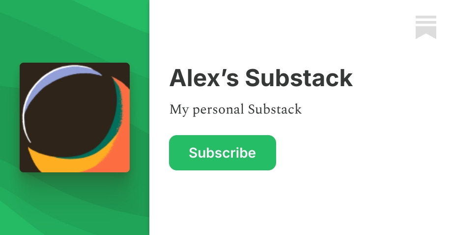 Alex’s Substack | Alex Benfield | Substack
