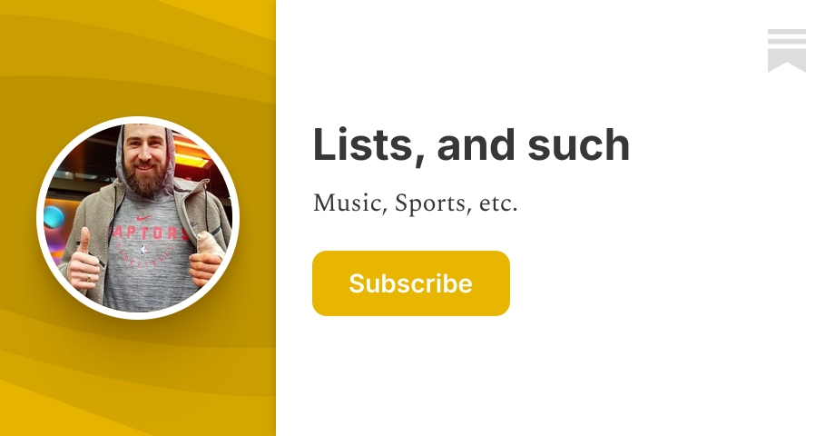 Lists, and such | alex | Substack