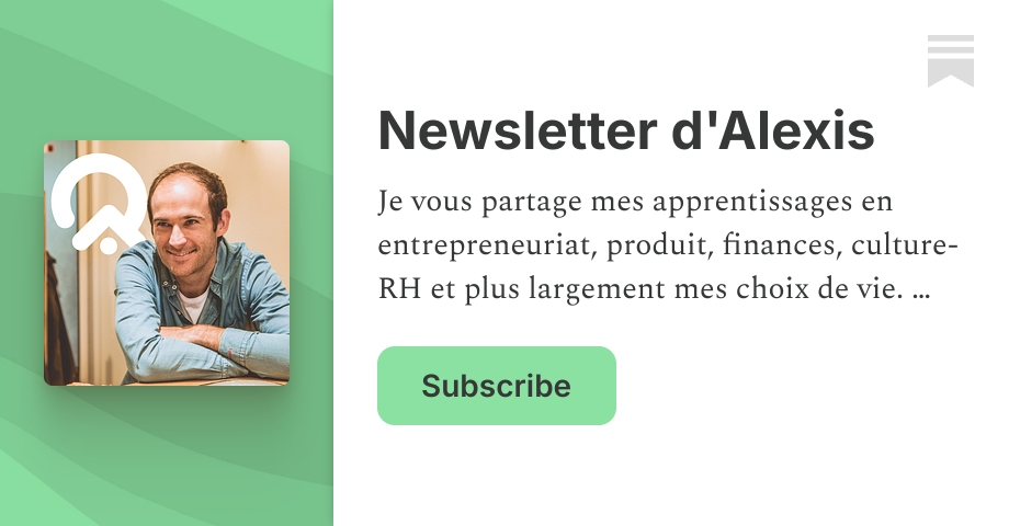 Newsletter d'Alexis | Alexis Bidinot | Substack