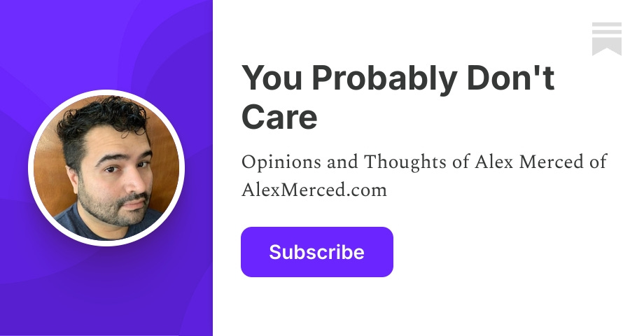 Introducing Myself - by Alex Merced