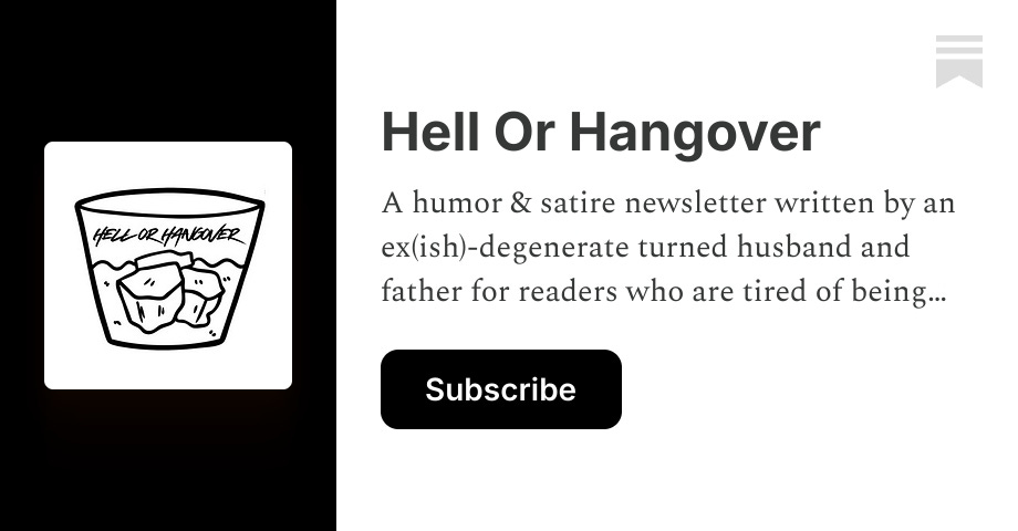Hell Or Hangover | Alex Muka | Substack