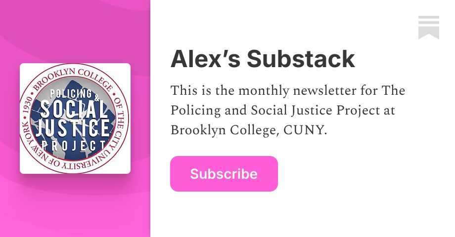 Alex’s Substack | Alex Vitale | Substack