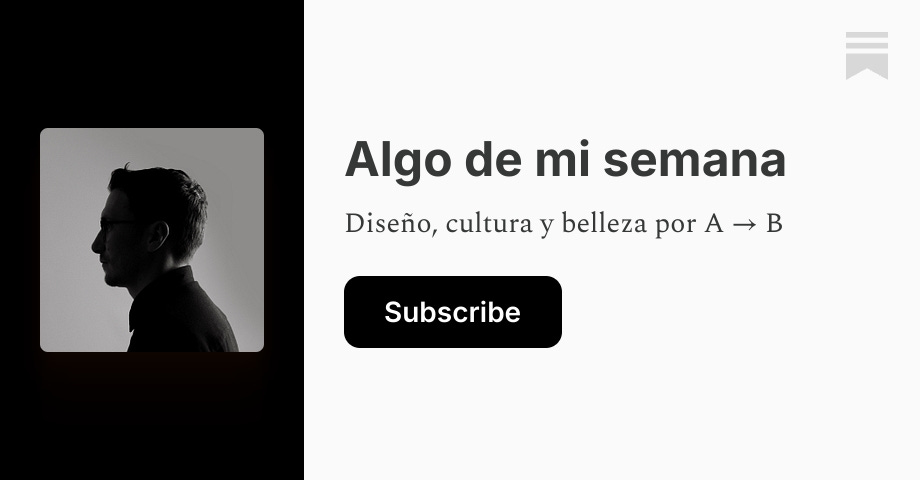 Algo de mi semana | Antonio Batallón | Substack