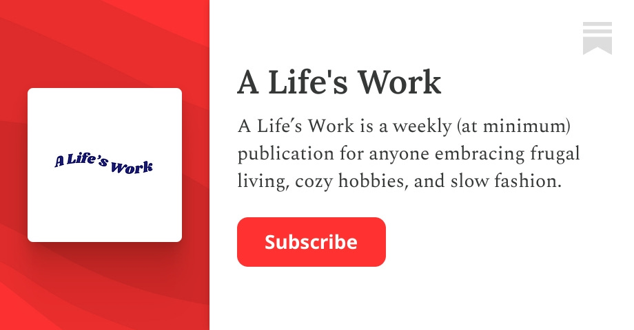 A Life's Work | julia renee | Substack