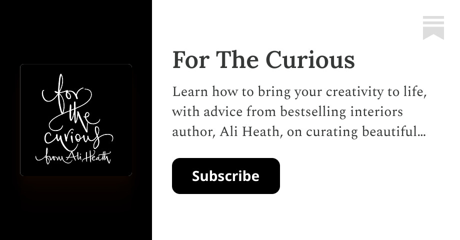 For The Curious | Ali Heath | Substack