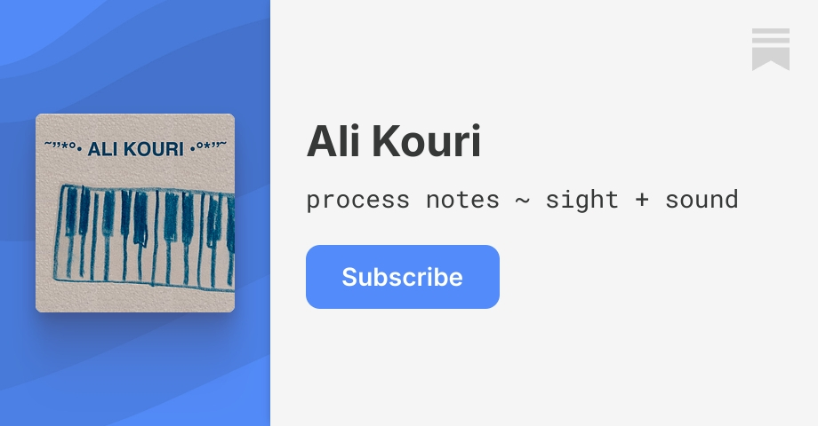 Ali Kouri | Substack