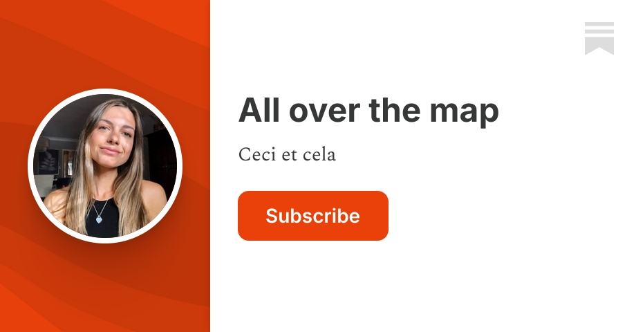 All over the map | Ali Stewart | Substack