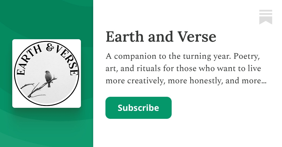 Earth and Verse | Alix Klingenberg | Substack