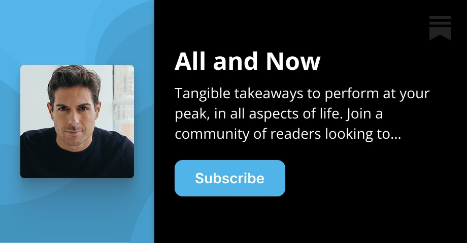 All and Now | Matteo Franceschetti | Substack