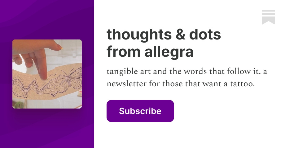 thoughts & dots from allegra | Substack