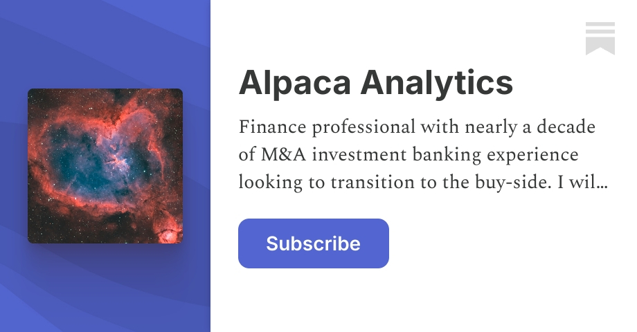 Alpaca Analytics | Alex Weinstein | Substack