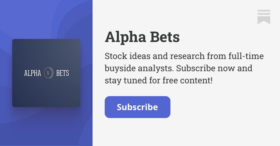 Alpha Bets | The Alpha Bets team | Substack