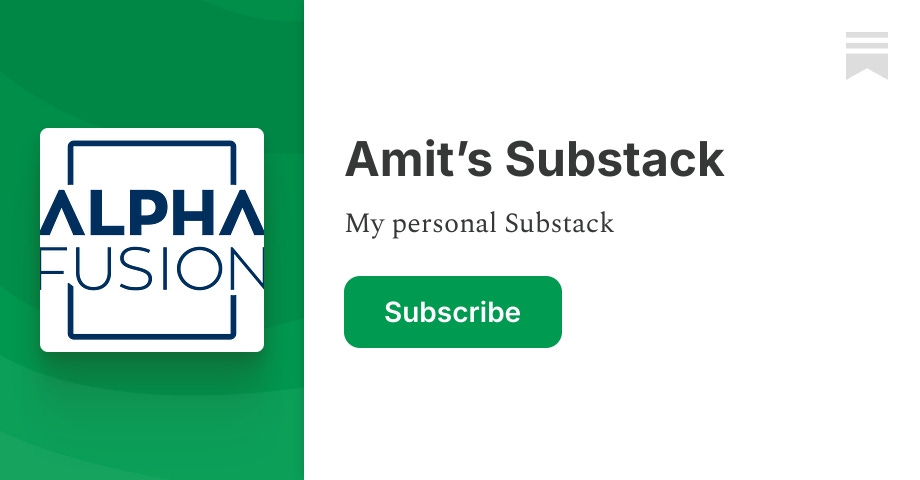 Amit’s Substack | Amit Sinha | Substack