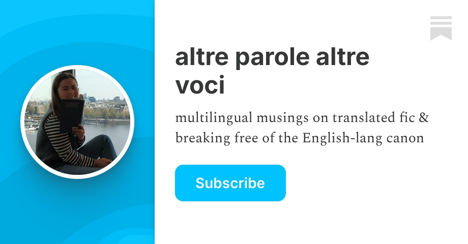 altre parole altre voci | Fiona SP | Substack