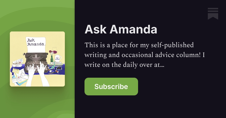 Ask Amanda | Amanda Palmer | Substack