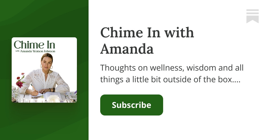 Chime In with Amanda | Amanda Watson Johnson | Substack