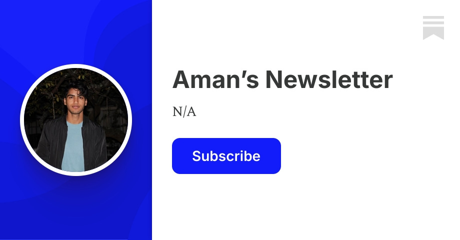 Aman’s Newsletter | Aman Sanger | Substack