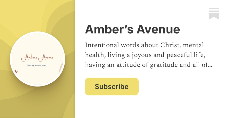 Amber’s Avenue | Amber Seldon | Substack