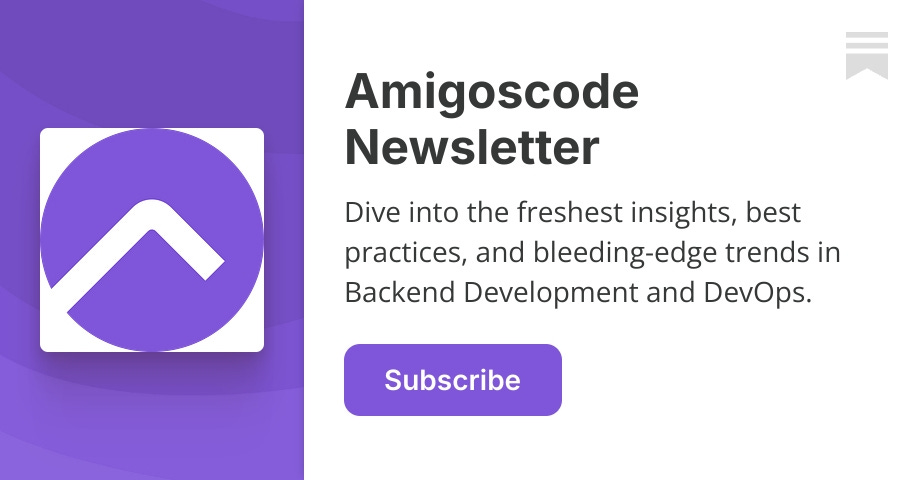 Amigoscode Newsletter | Mama Samba Braima Nelson Djalo | Substack