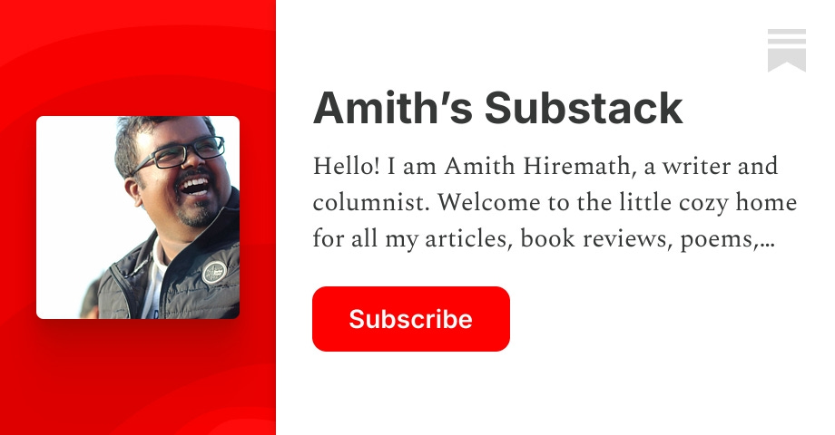 Amith’s Substack | Amith Hiremath | Substack