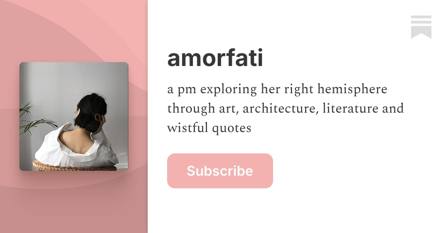 amorfati | Patricia | Substack