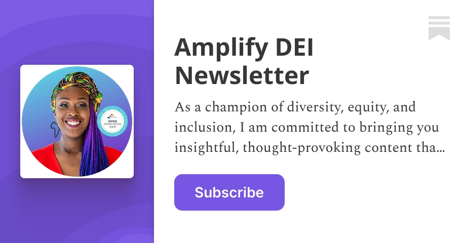 Amplify DEI Newsletter | Vivian Acquah CDE® | Substack