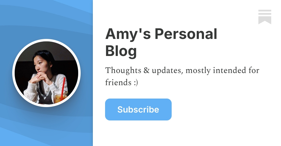 Amy's Personal Blog | Substack