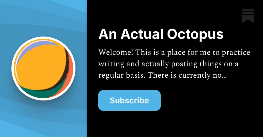 An Actual Octopus | Substack