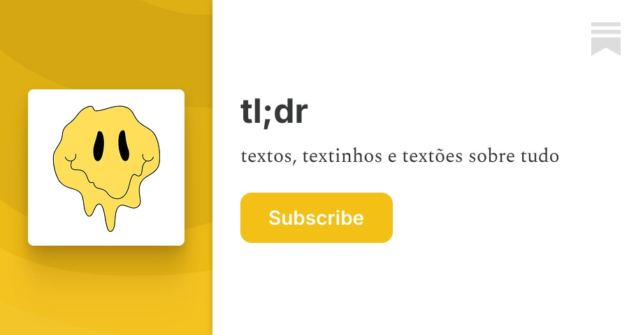 tl;dr | Ana Cláudia Narciso | Substack