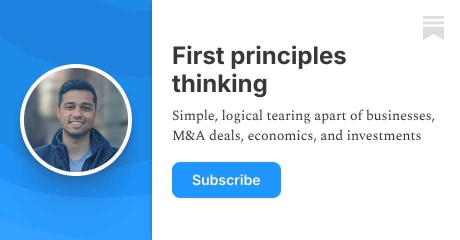 First principles thinking | AKG | Substack