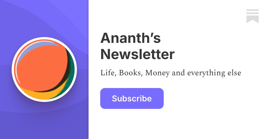 Ananth’s Newsletter | Ananth Kumar | Substack