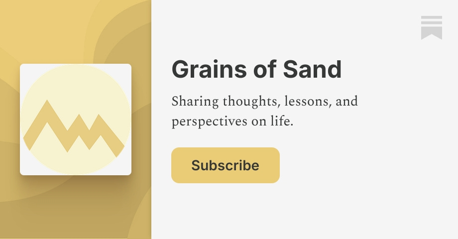 Grains of Sand | Andrés Medrano | Substack
