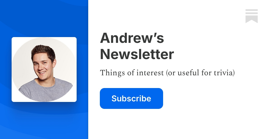 Andrew’s Newsletter | Andrew Ellinas | Substack