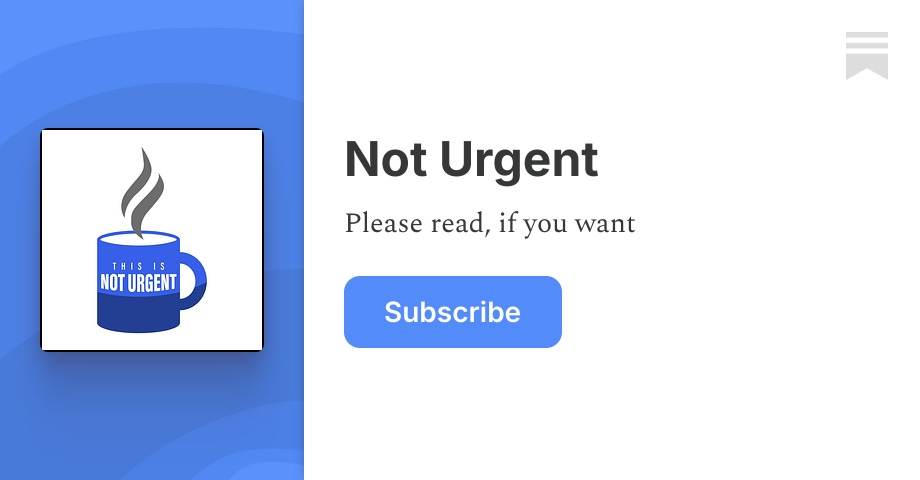 Back in the Game - by Andrew Kynes - Not Urgent