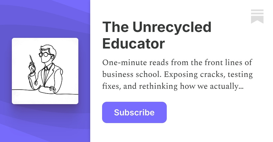 The Unrecycled Educator | Andrew Paterson | Substack