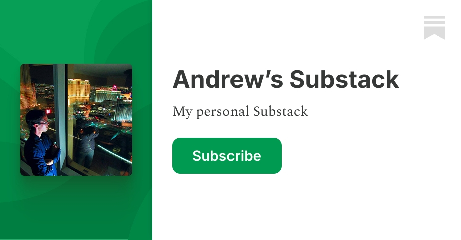 Andrew’s Substack | Andrew Pieper | Substack