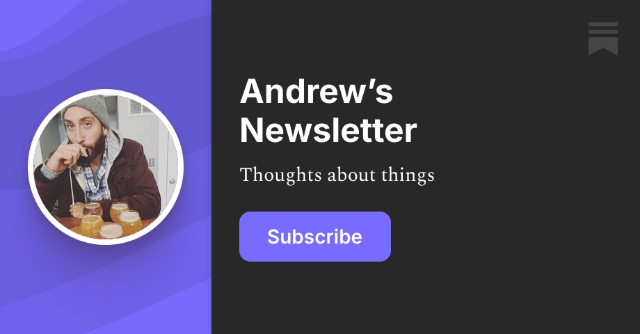 Andrew’s Newsletter | Andrew Schaefer | Substack