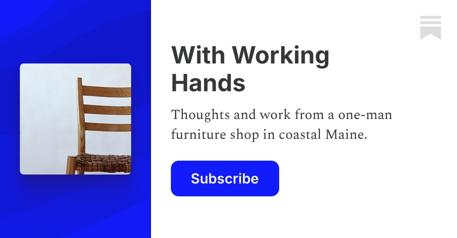 With Working Hands | Andy Glenn | Substack