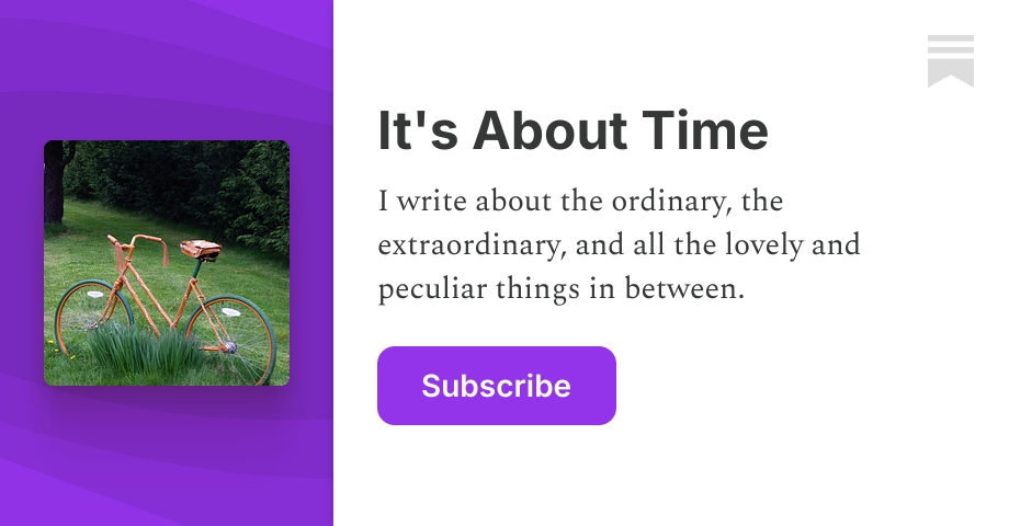 It's About Time | Angela L Hoy | Substack