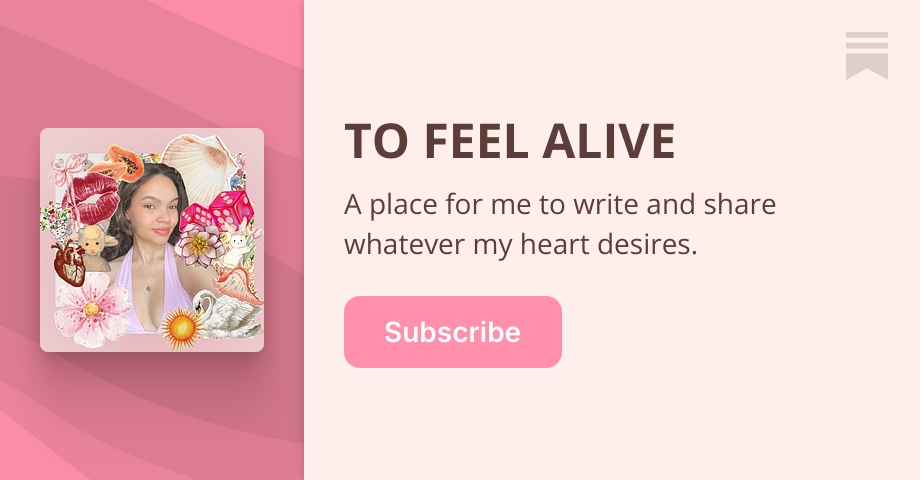 TO FEEL ALIVE | ANGEL | Substack