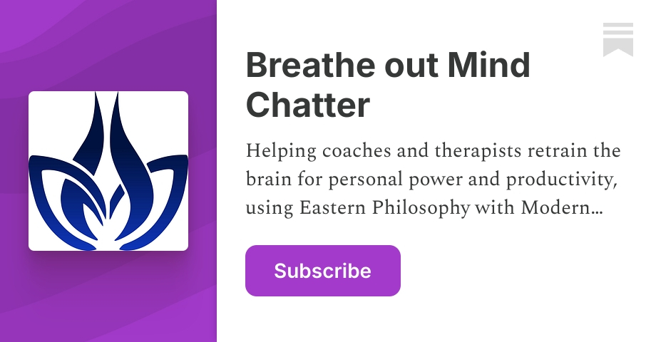 Breathe out Mind Chatter | Meditation Minded | Substack