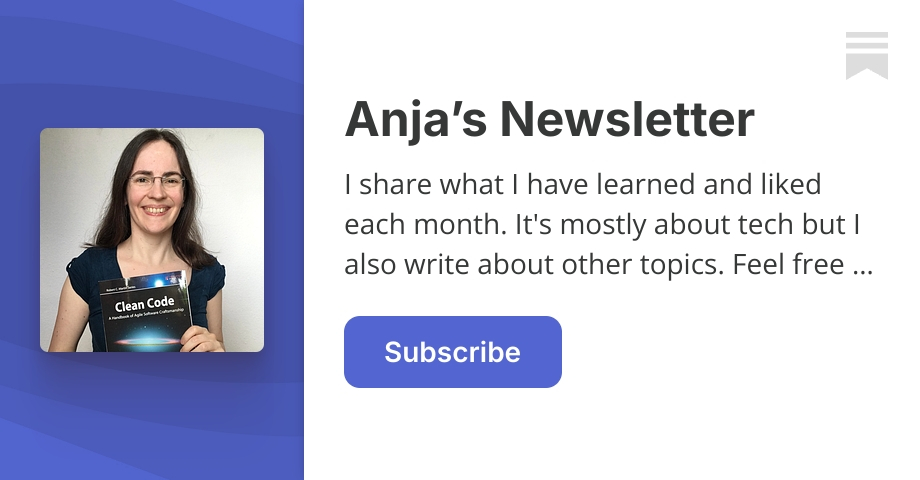 Anja’s Newsletter | Anja Bender | Substack