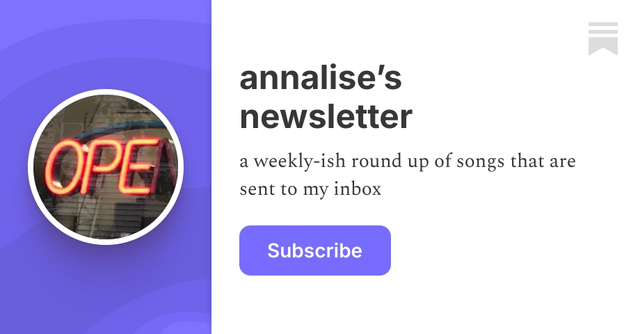 annalise’s newsletter | annalise domenighini | Substack