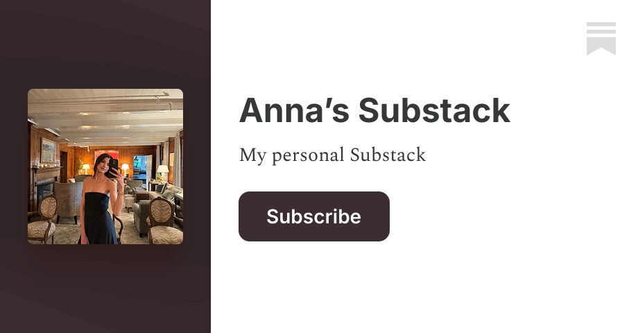 Anna’s Substack | Anna Porte | Substack