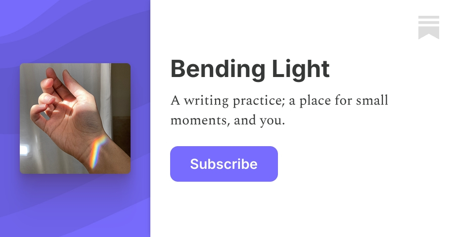 Bending Light | Anna V. Smith | Substack