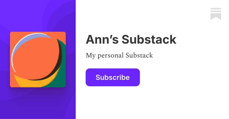 Ann’s Substack | Ann Gordon | Substack