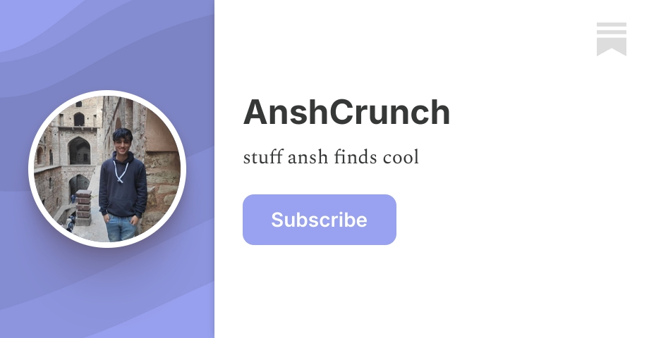 AnshCrunch | Ansh Mittal | Substack