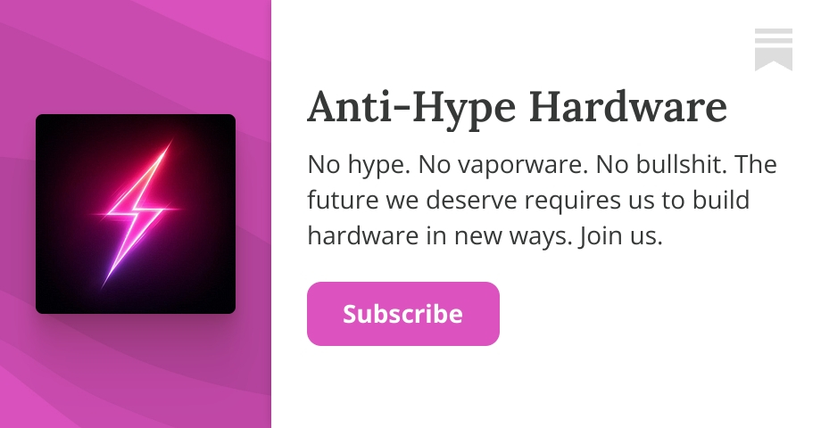 Anti-Hype Hardware | Ben Kellie | Substack