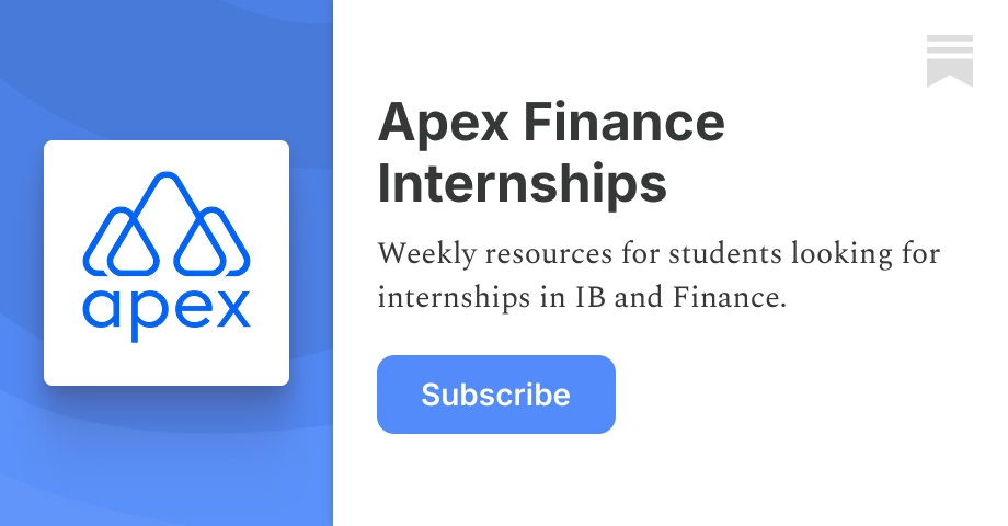 Apex Finance Internships | Internship Opportunities | Substack