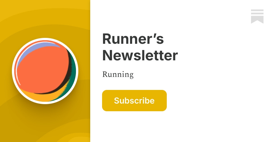 Runner’s Newsletter | Substack